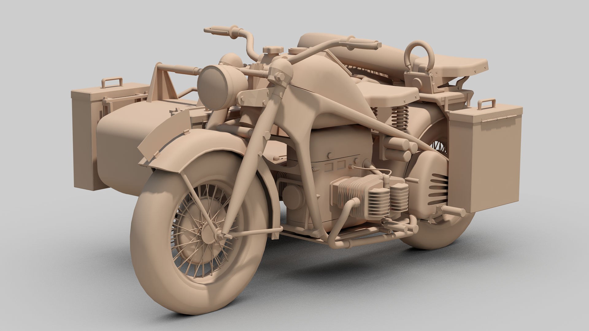 3d Model Ww2 German Zundapp Ks
