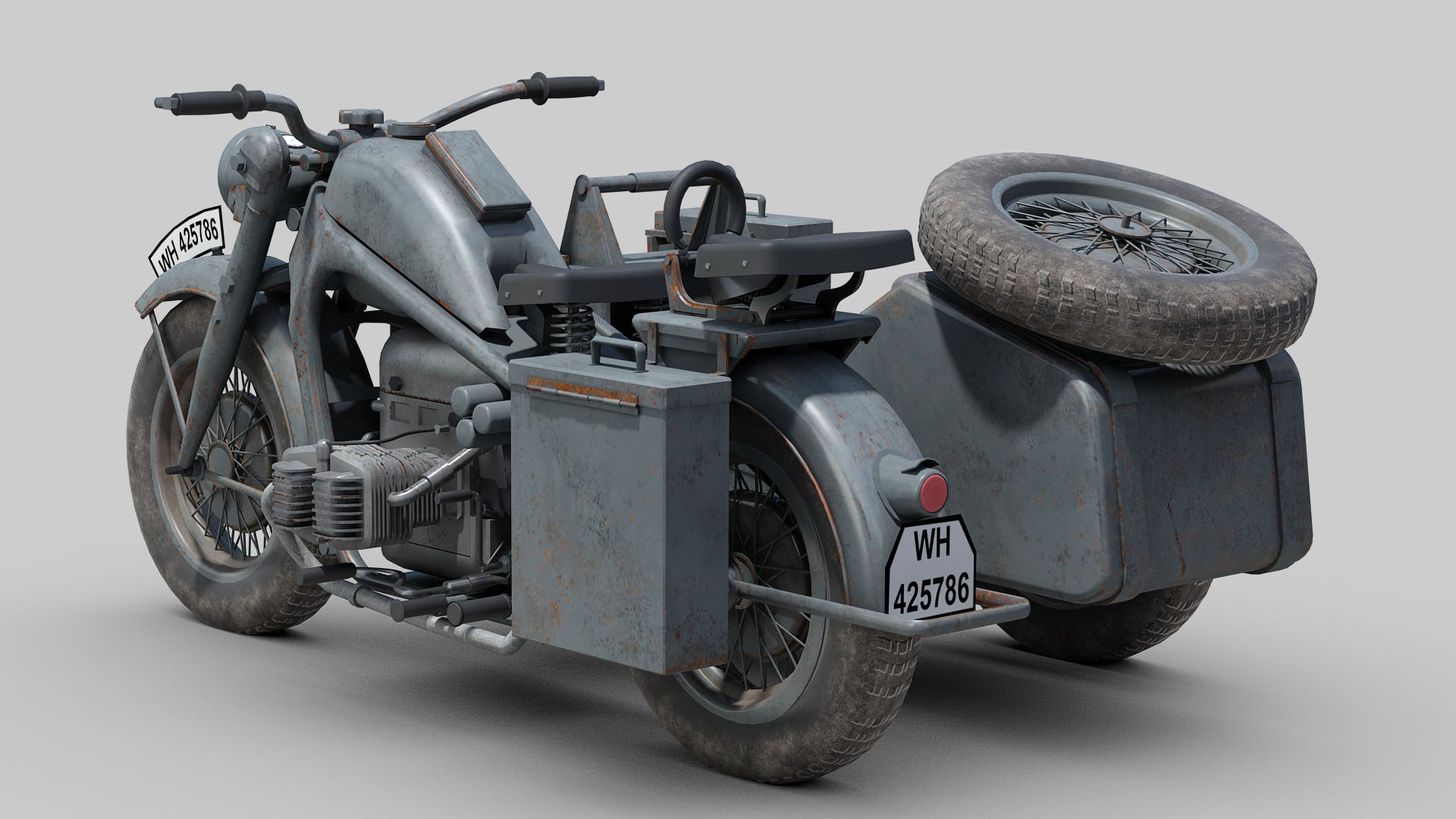 3d Model Ww2 German Zundapp Ks