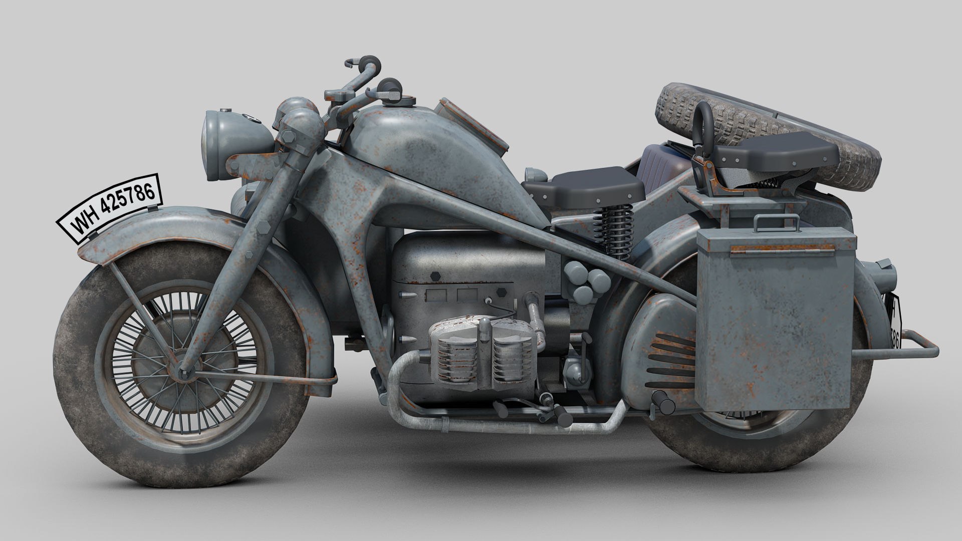 3d Model Ww2 German Zundapp Ks