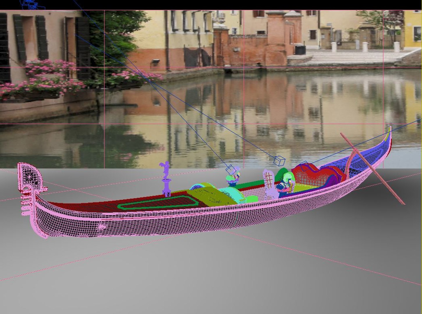 Venice gondola gondol 3D model - TurboSquid 1273903