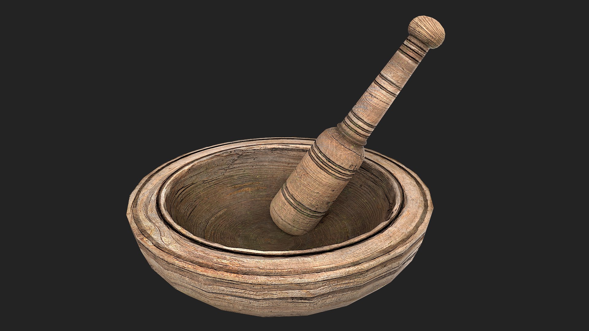 Mortar and pestle Medieval set 3D model - TurboSquid 1836143