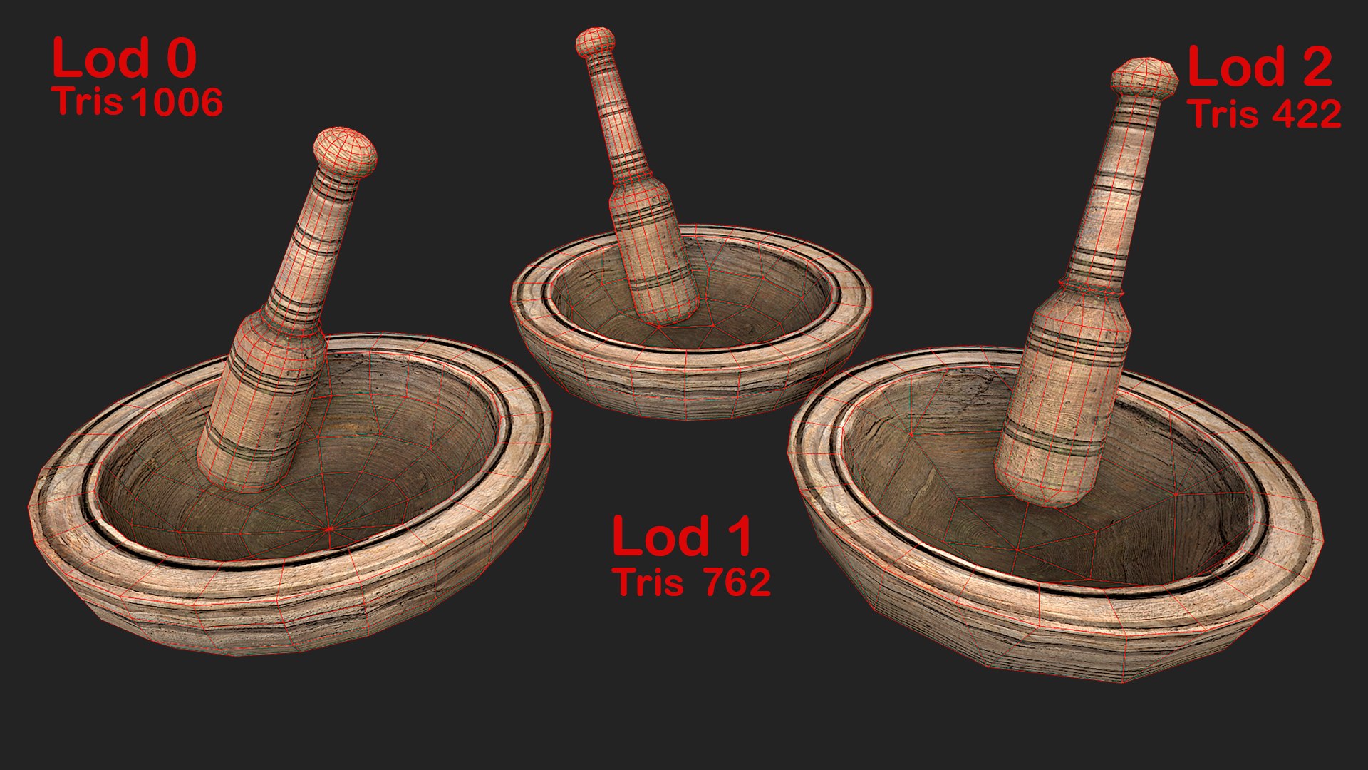 Mortar and pestle Medieval set 3D model - TurboSquid 1836143