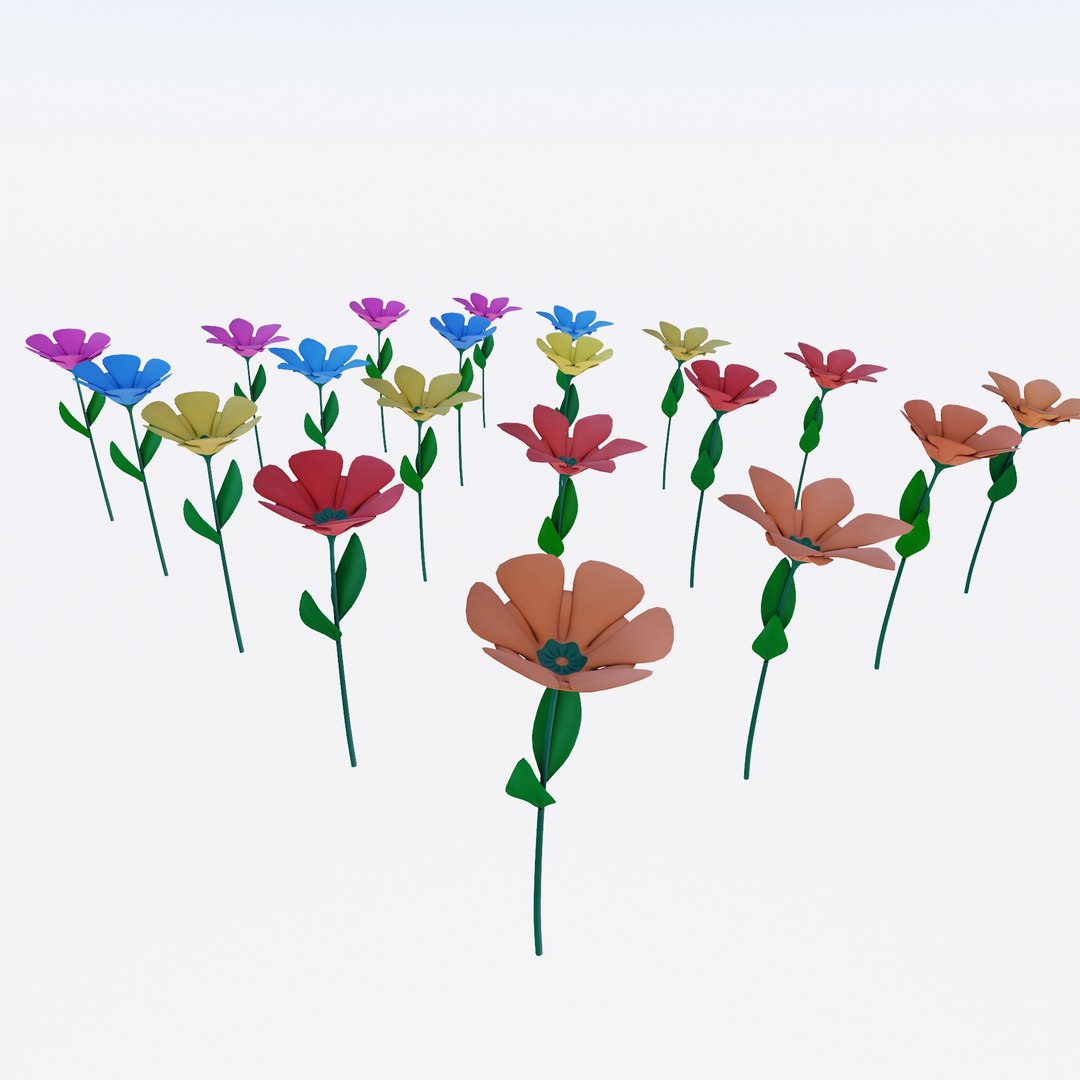 Flowers Pack 3D - TurboSquid 2159438