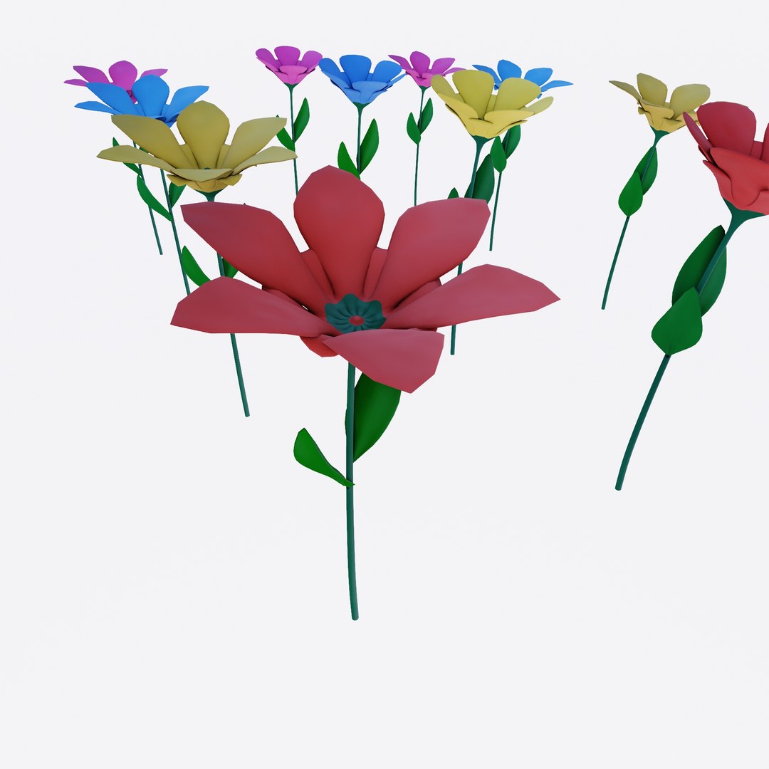 Flowers Pack 3D - TurboSquid 2159438
