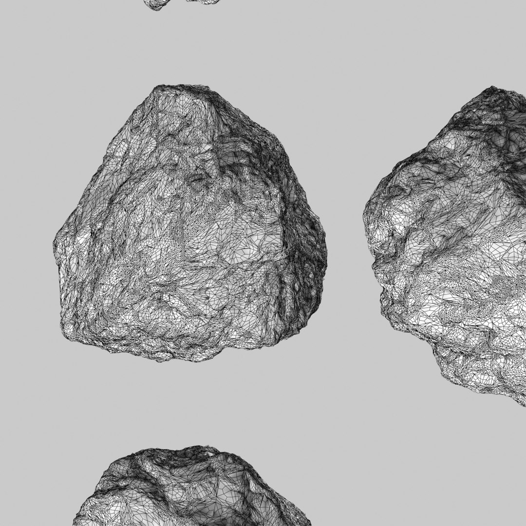 3d model rocks colors