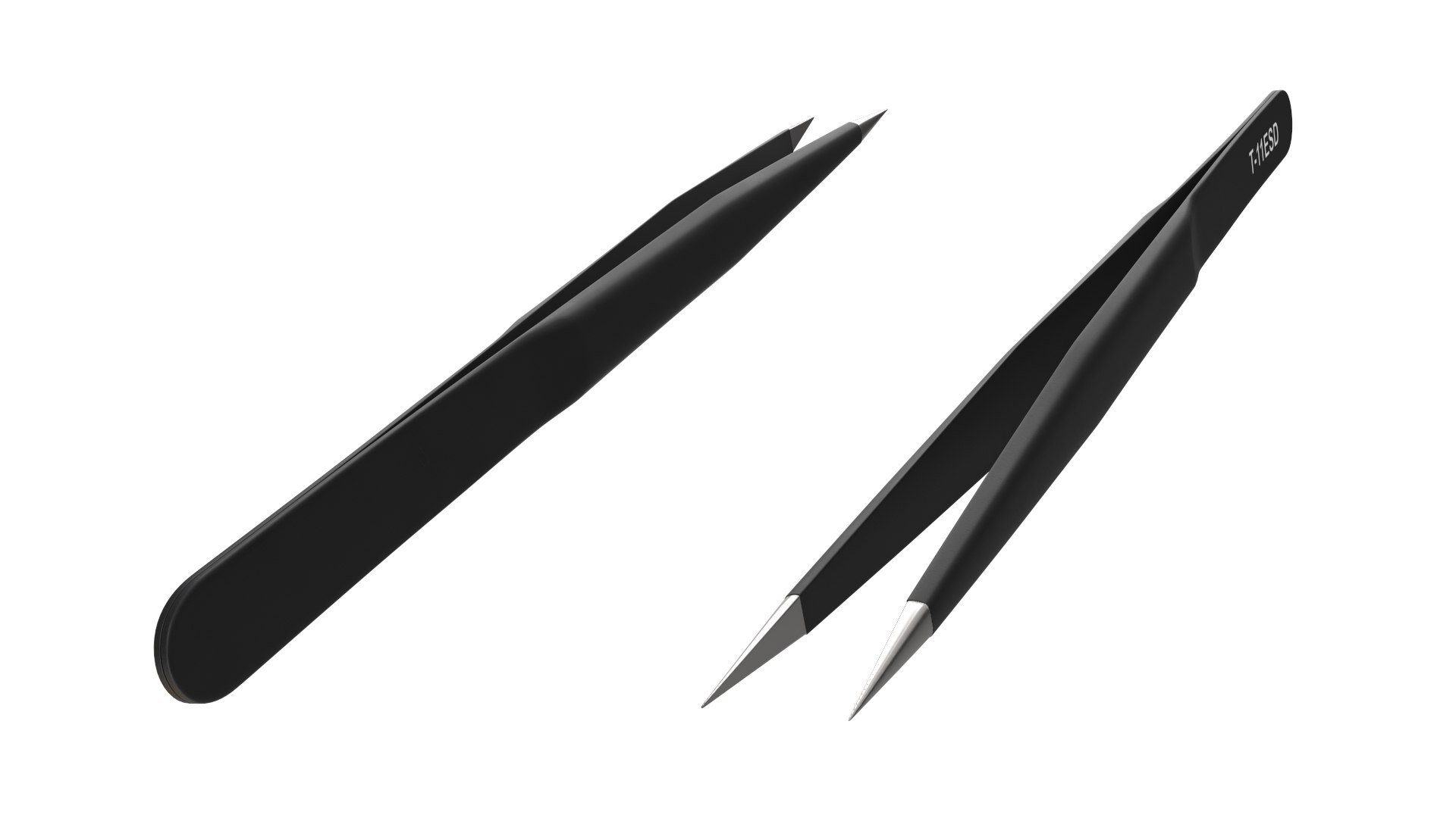 3D Pointed Tweezers Black Model - TurboSquid 2214627