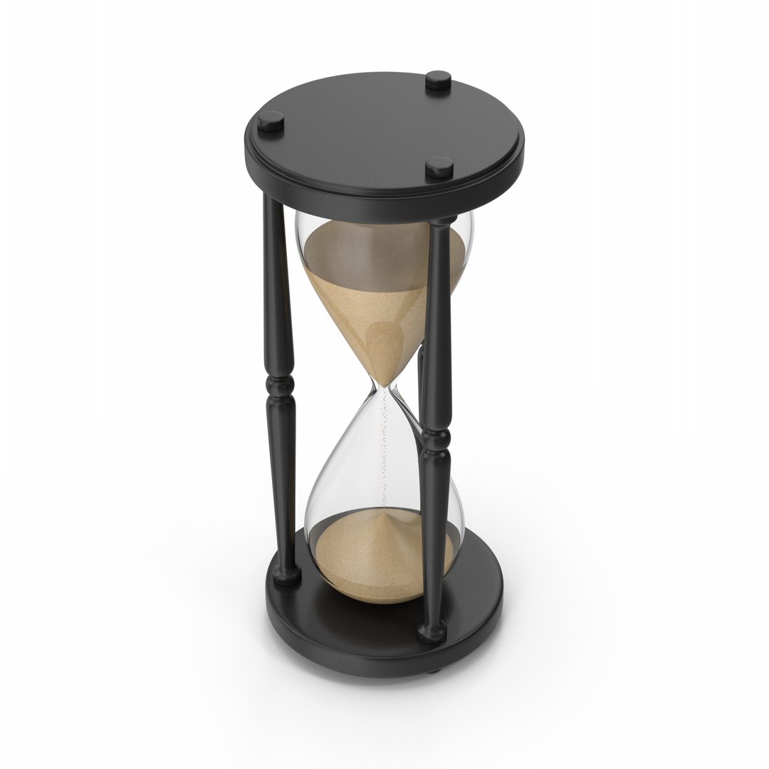 Black Hourglass 3D Model - TurboSquid 2085388