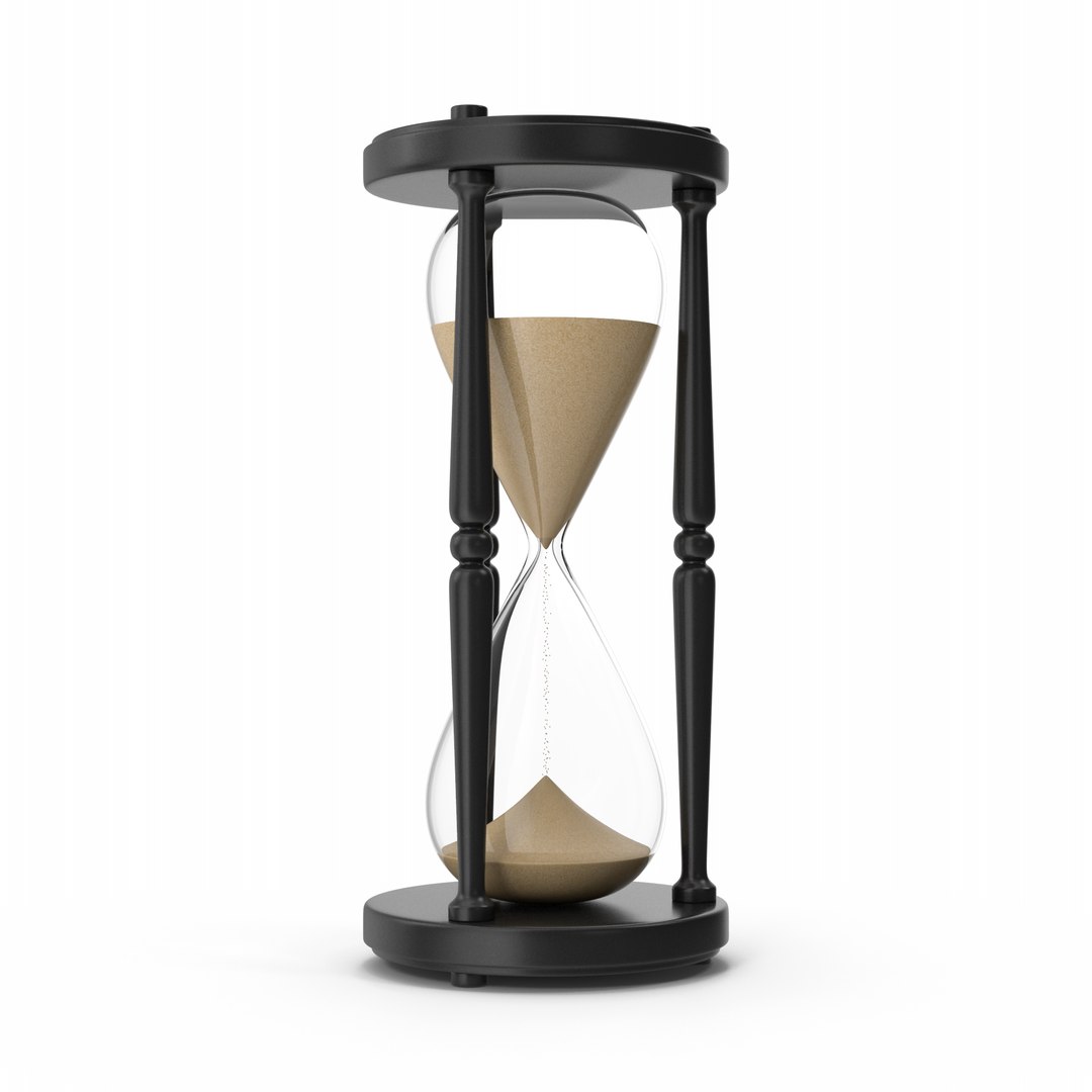 Black Hourglass 3D Model - TurboSquid 2085388