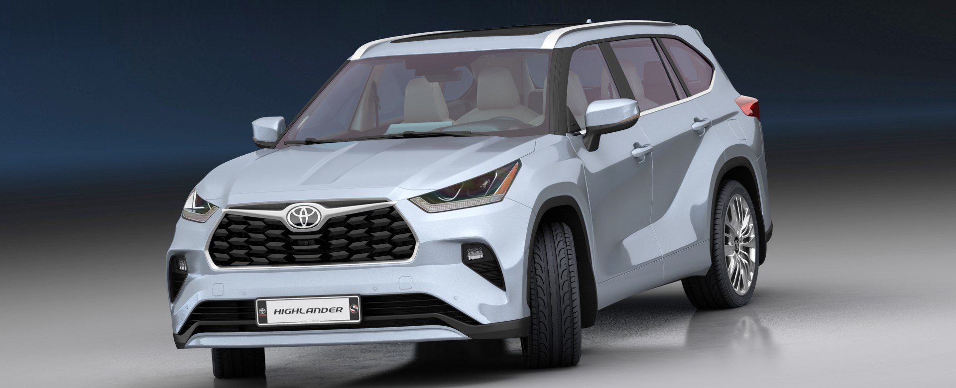 Realistic Toyota Highlander 2020 3D - TurboSquid 1456560