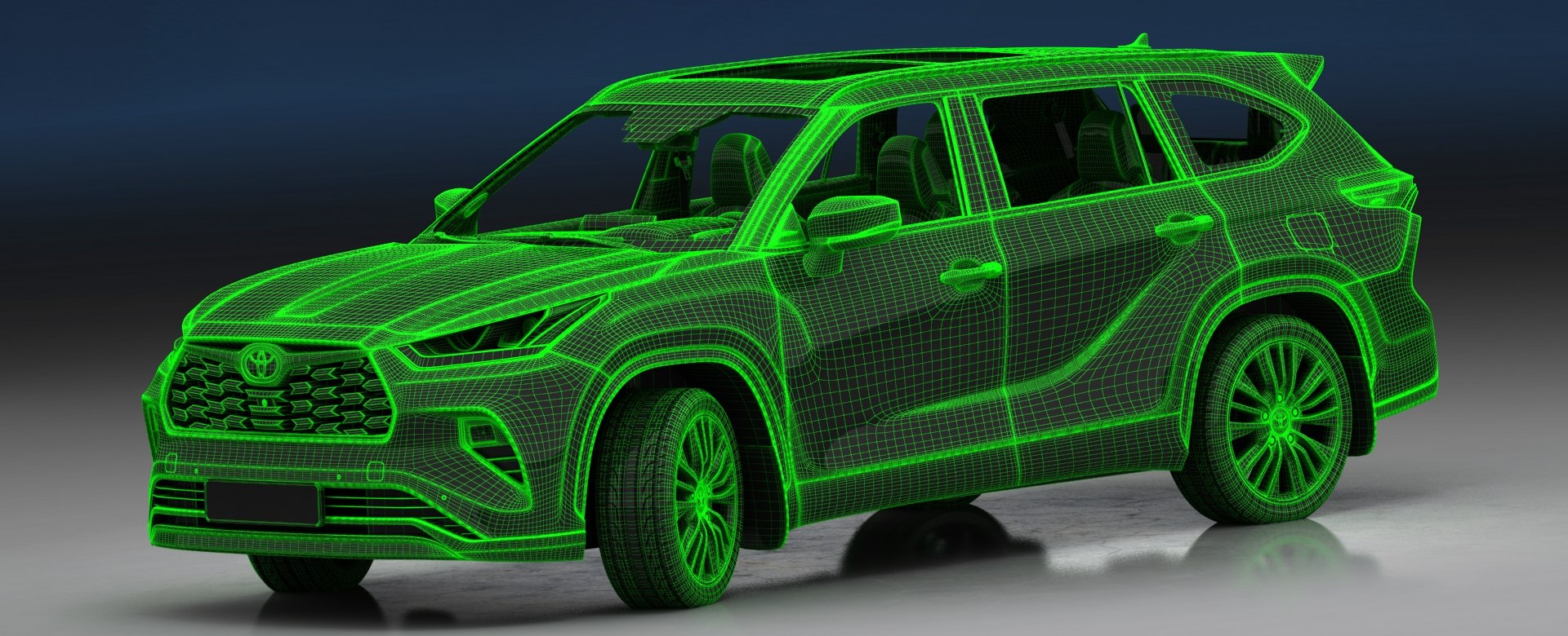 Realistic toyota highlander 2020 3D - TurboSquid 1456560
