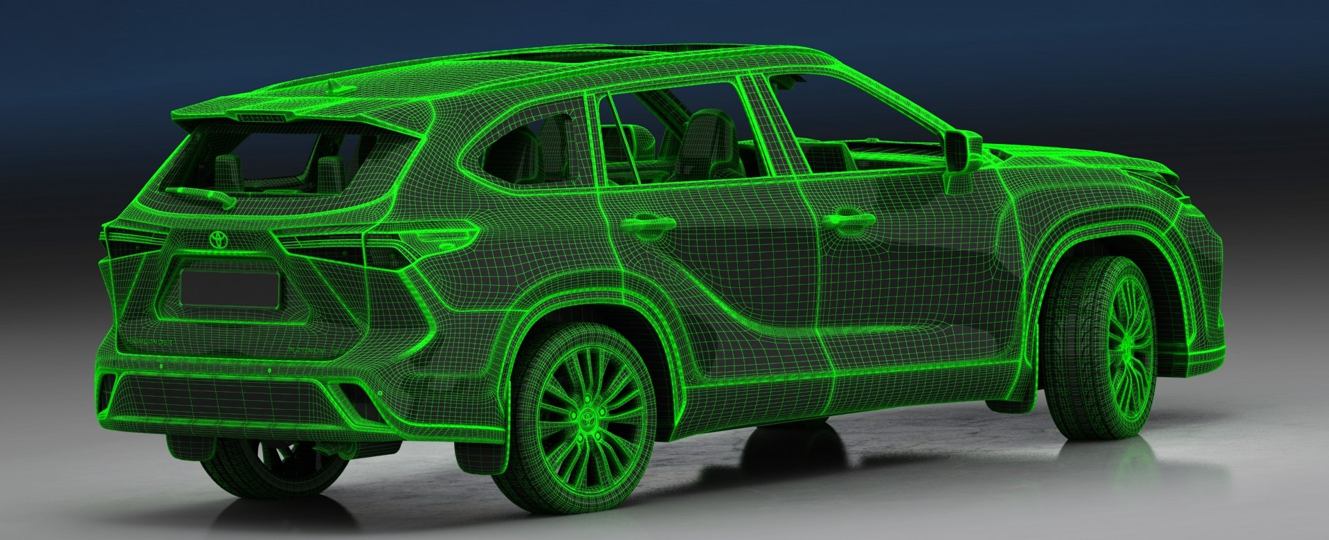 Realistic toyota highlander 2020 3D - TurboSquid 1456560