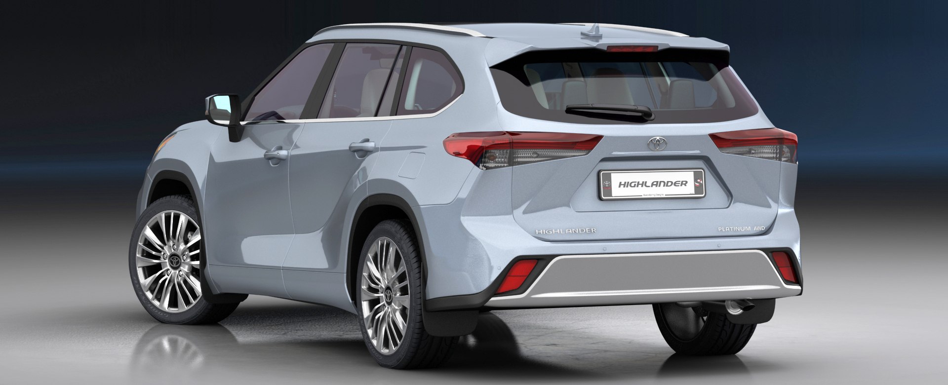 Realistic Toyota Highlander 2020 3D - TurboSquid 1456560