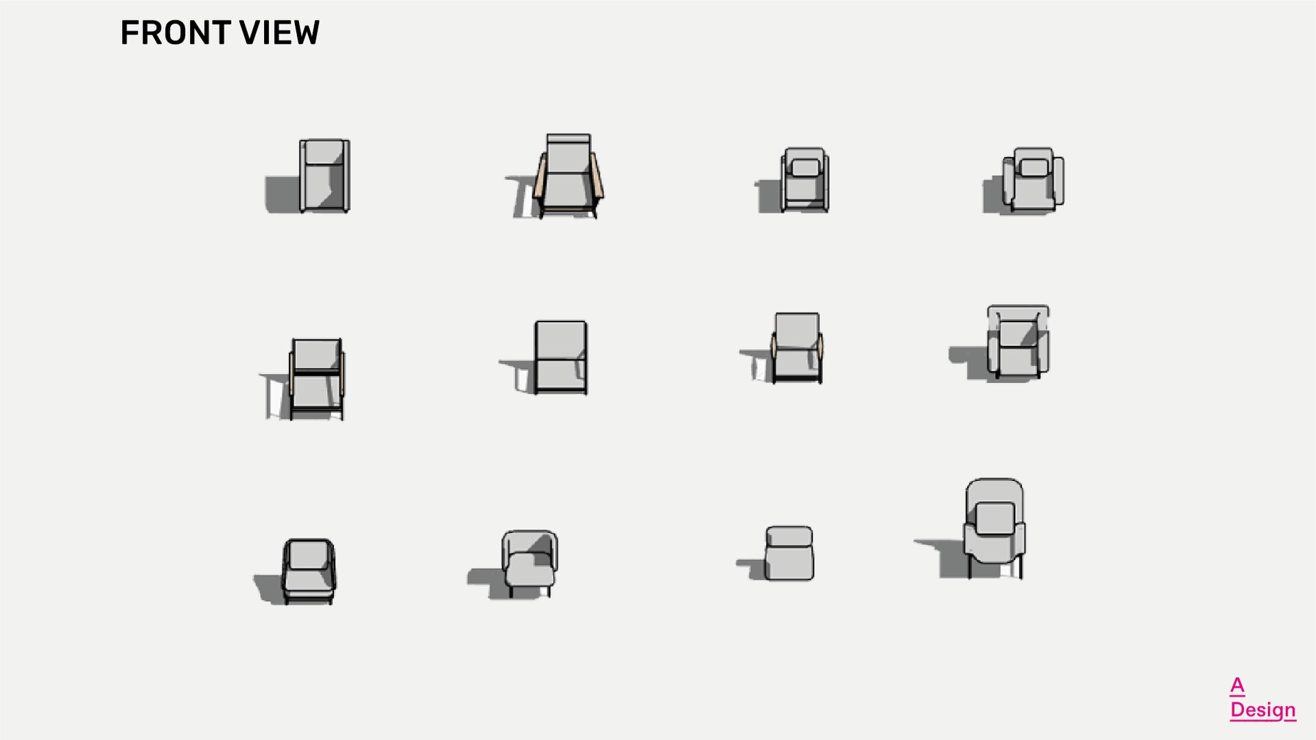 3D Armchairs - Pack Of Revit Families - TurboSquid 2151432
