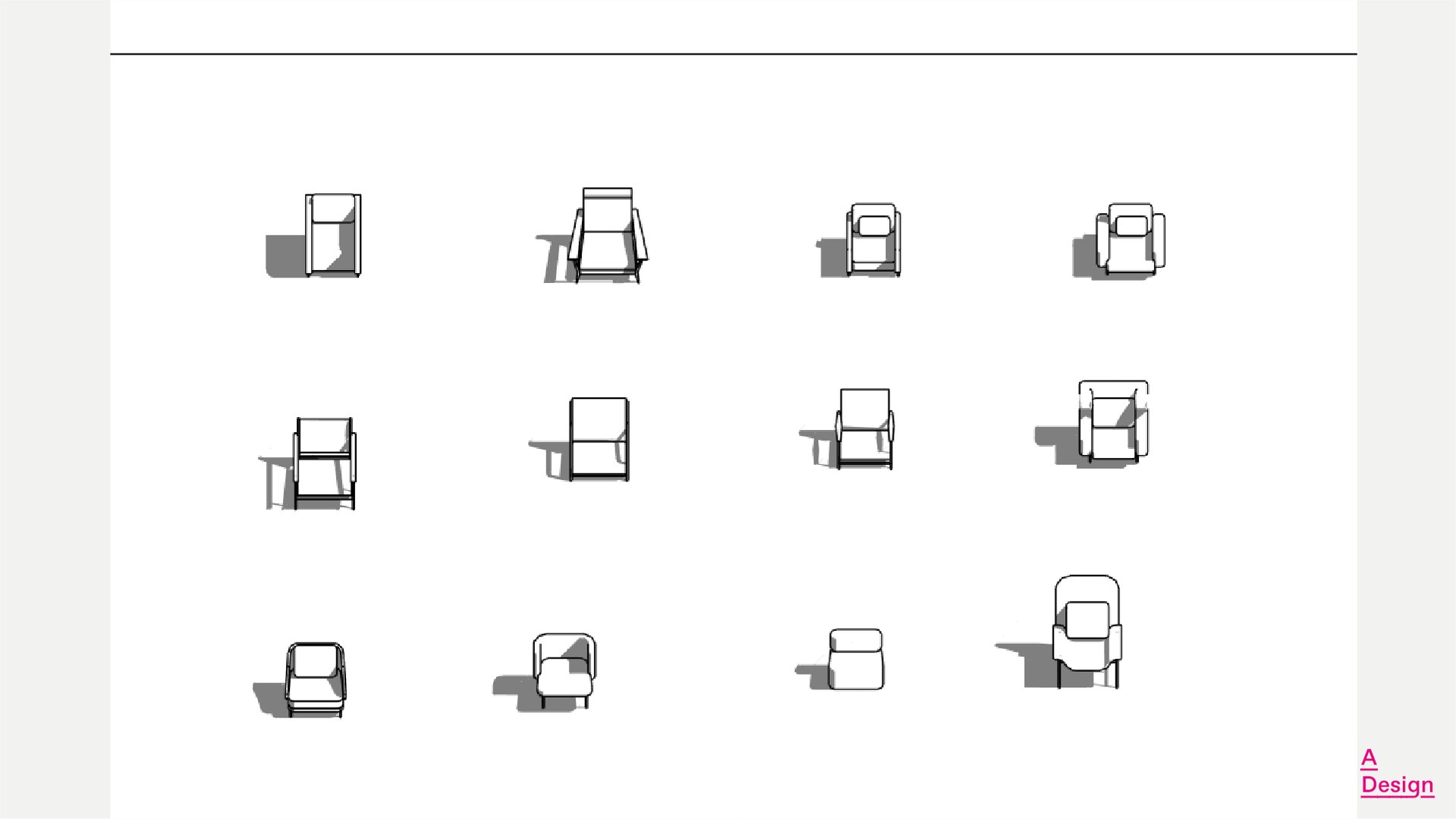 3D Armchairs - Pack Of Revit Families - TurboSquid 2151432
