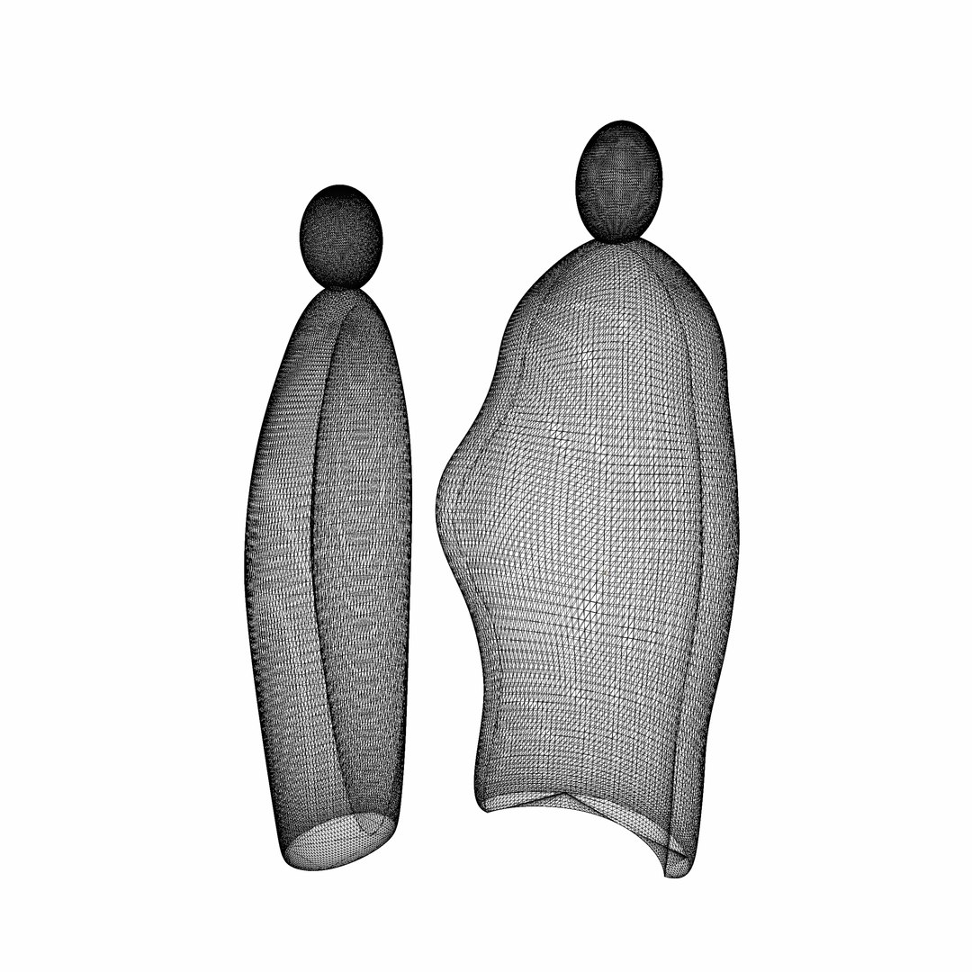 Couple Hugging Figure 2 3D Model - TurboSquid 2199603