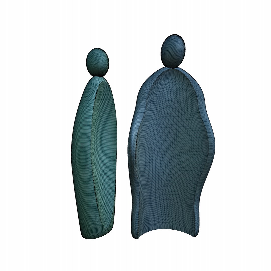 Couple Hugging Figure 2 3D Model - TurboSquid 2199603