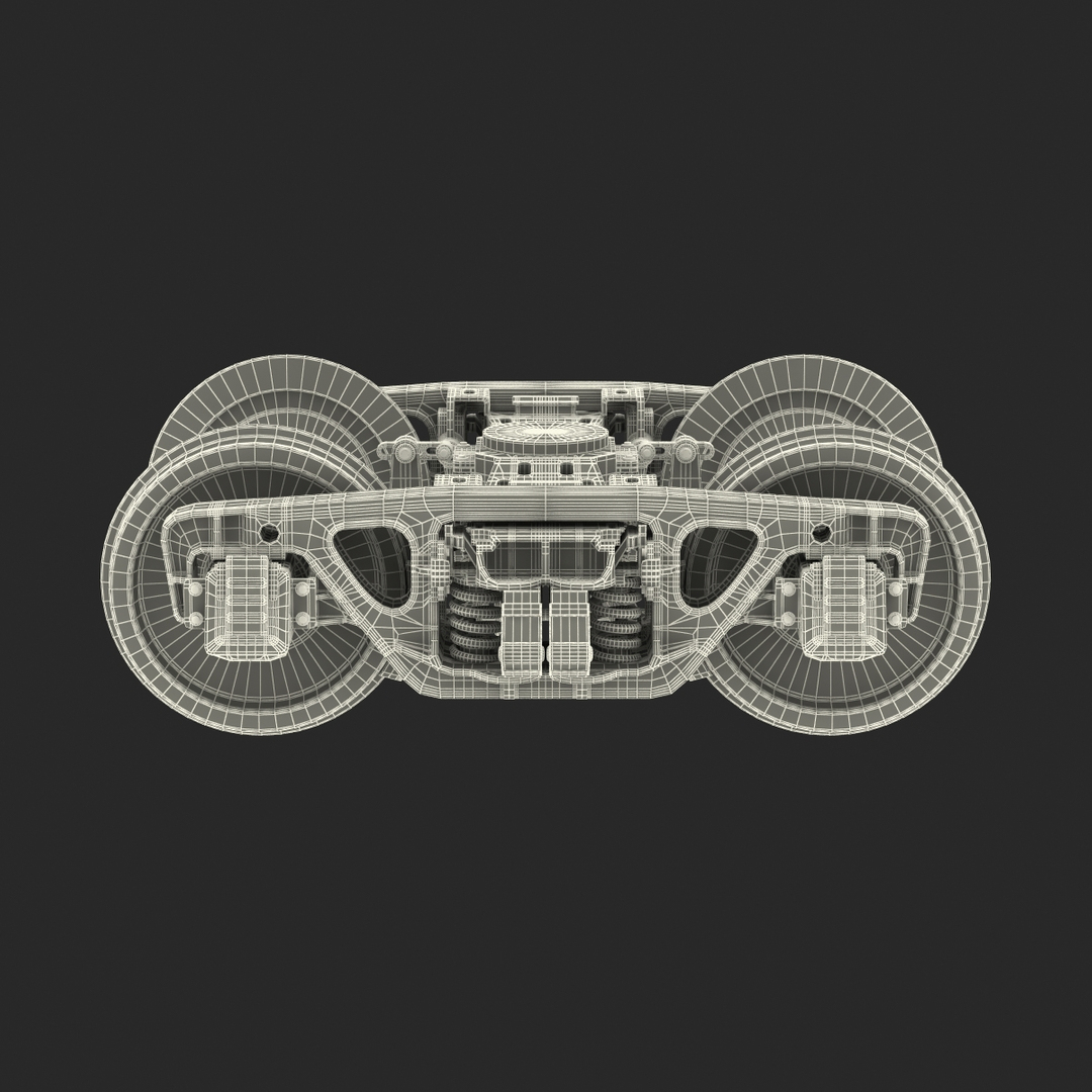 Train Wheels 2 Modeled 3d Obj