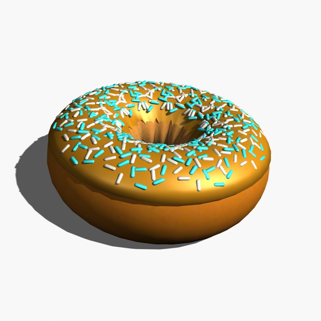 Donut Icing Sprinkle 3d Model