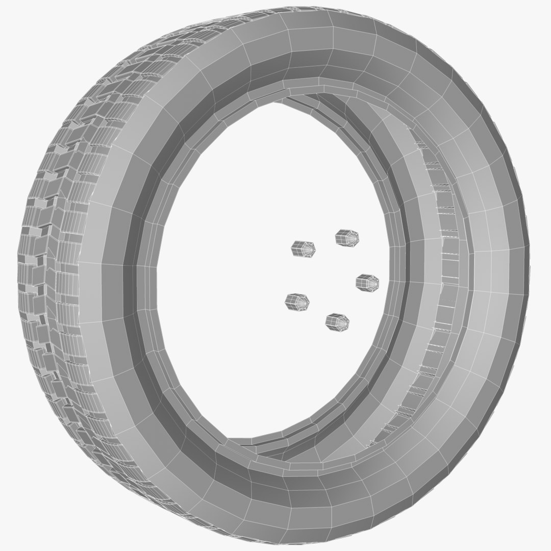 wheel rubber tire c4d