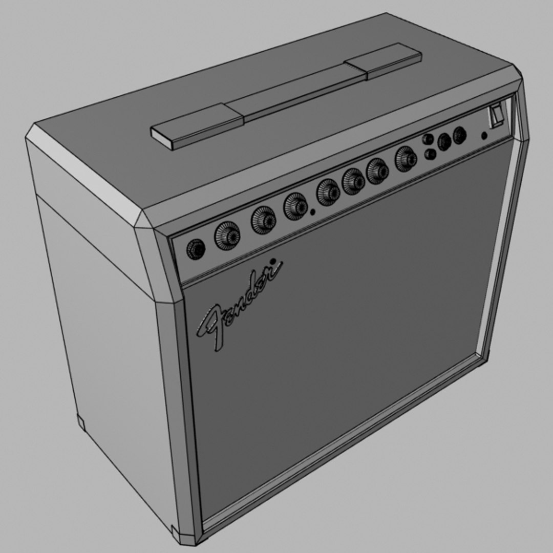 3d Model Guitar Amplifier
