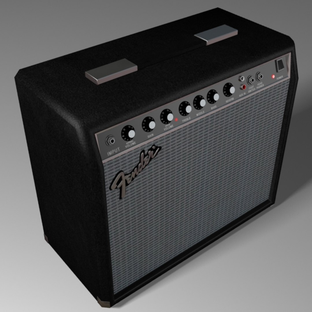 3d Model Guitar Amplifier