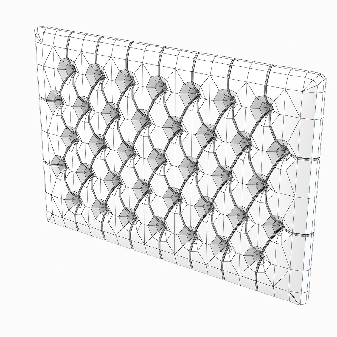 Tufted Panel 3d Model