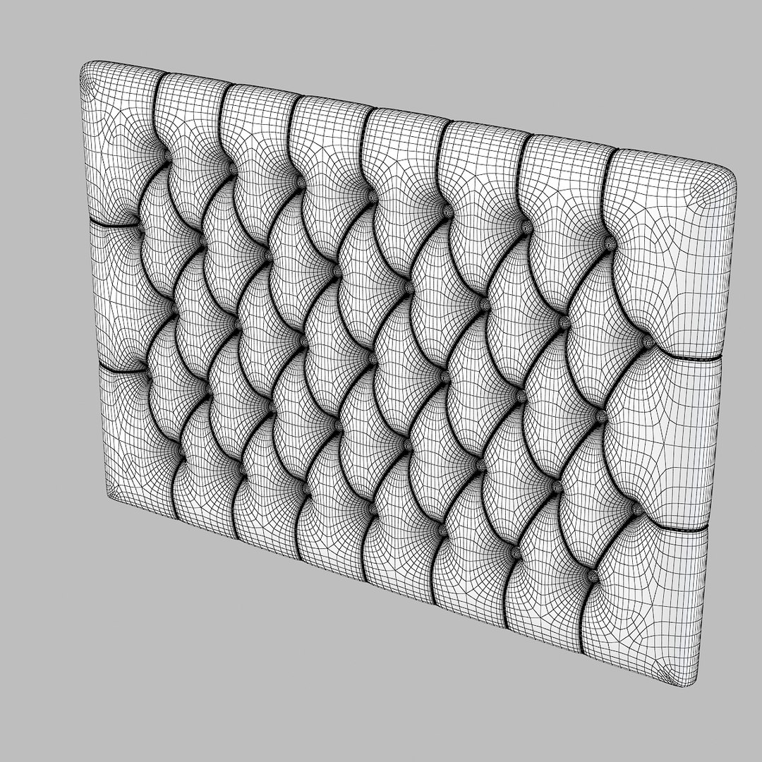 Tufted Panel 3d Model