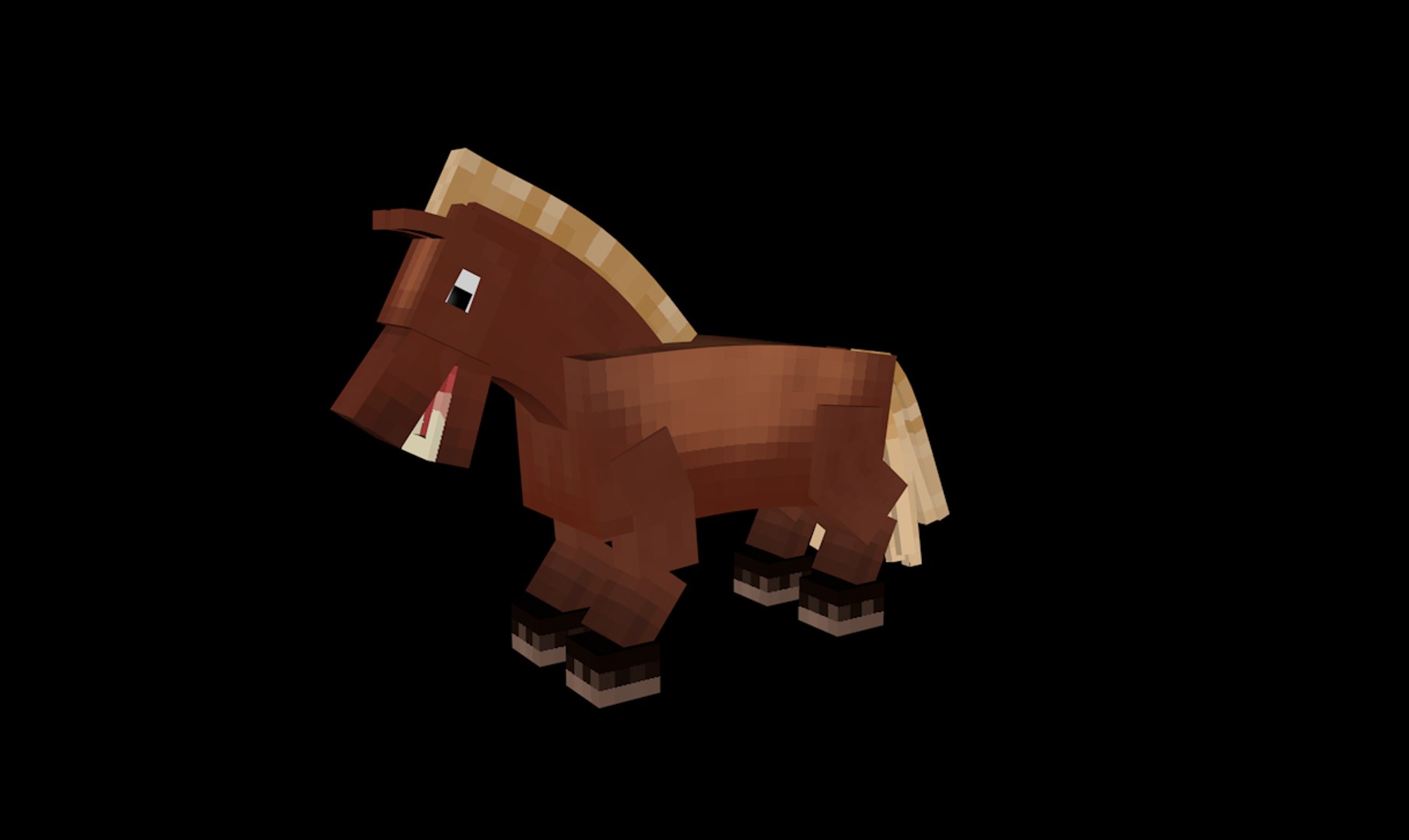 horse rig 3d c4d