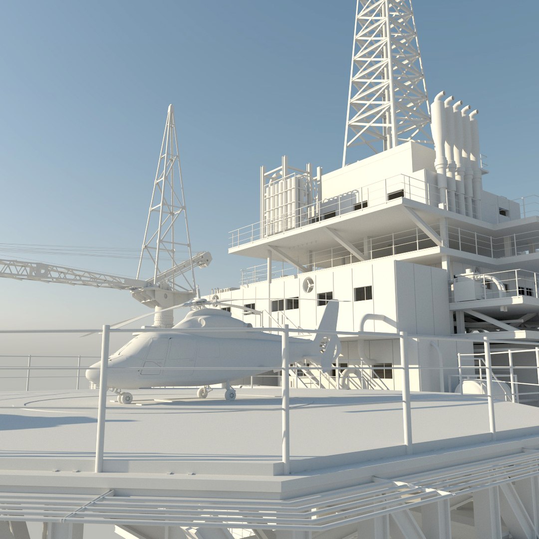 Oil Platform 3D - TurboSquid 1508371