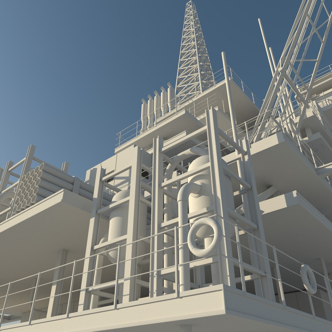 Oil Platform 3D - TurboSquid 1508371