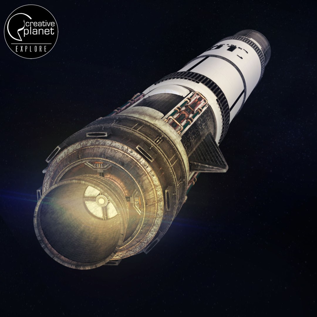 Space Sci-fi Rocket Ship 3D Model - TurboSquid 1278619
