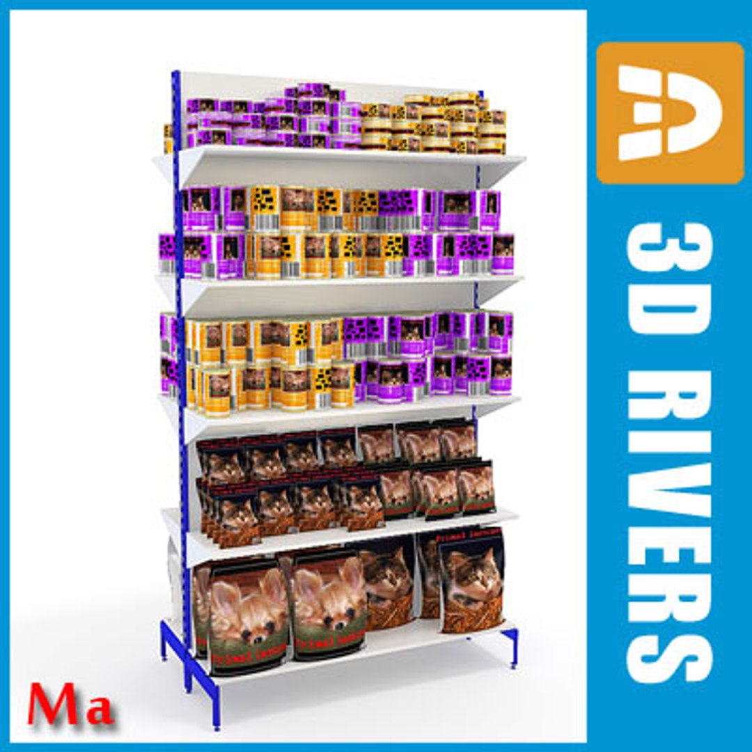 3d Model Shelves 01 V1