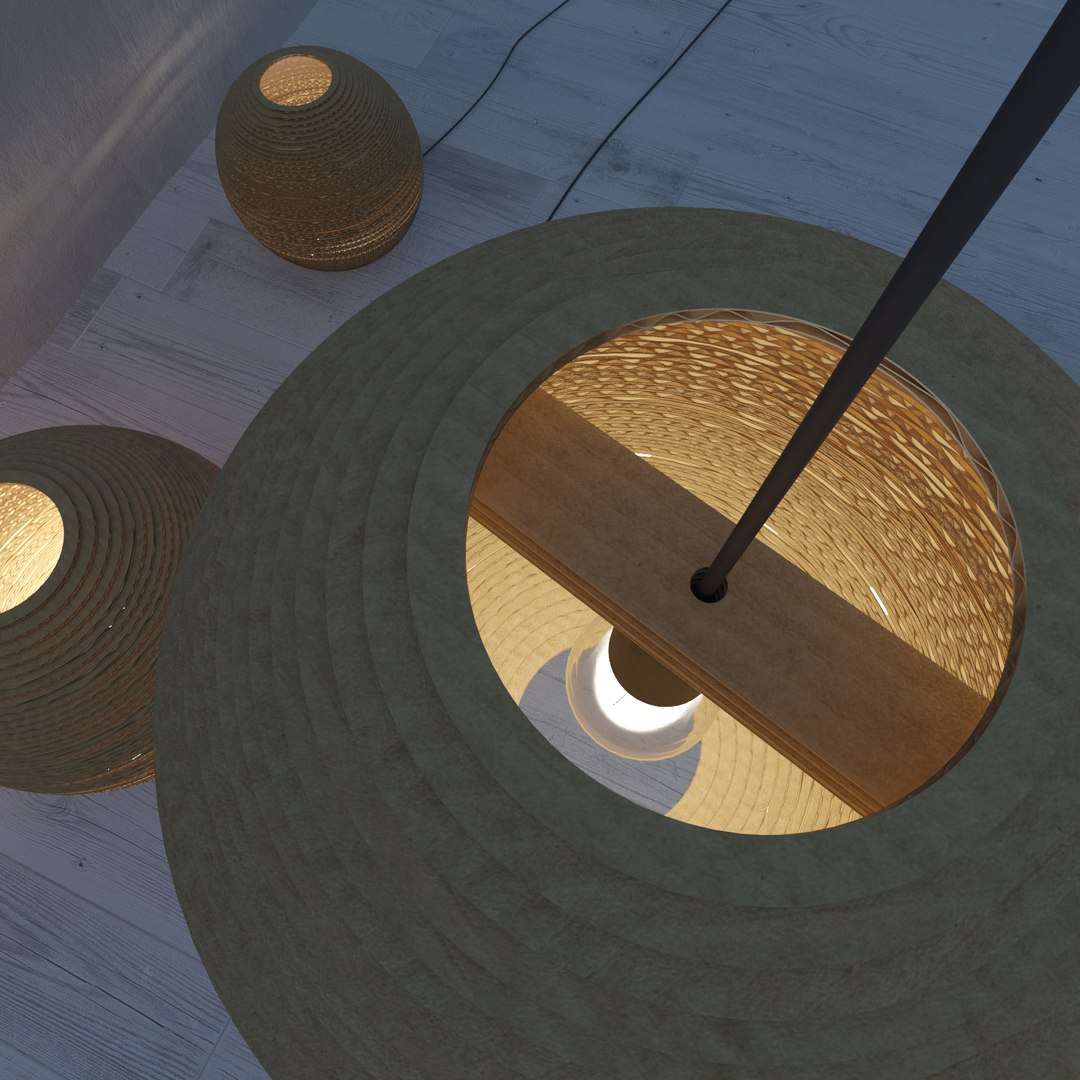 Lamp Cardboard Model - TurboSquid 1298807