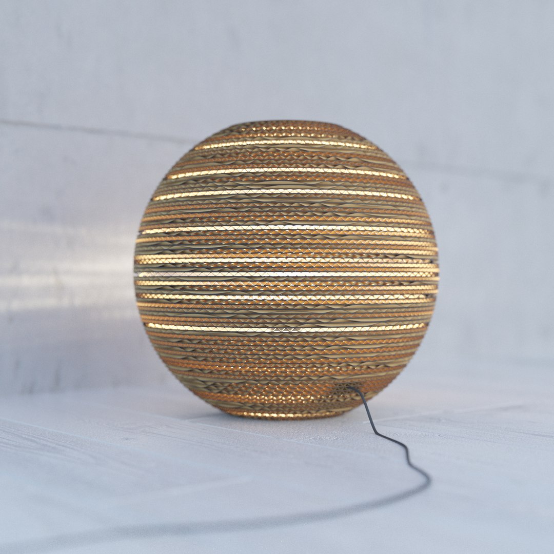 Lamp cardboard model - TurboSquid 1298807