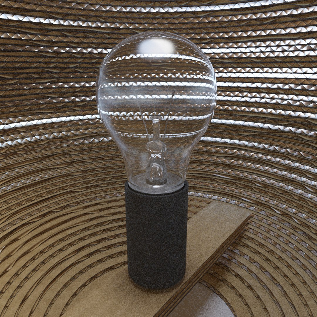 Lamp Cardboard Model - TurboSquid 1298807