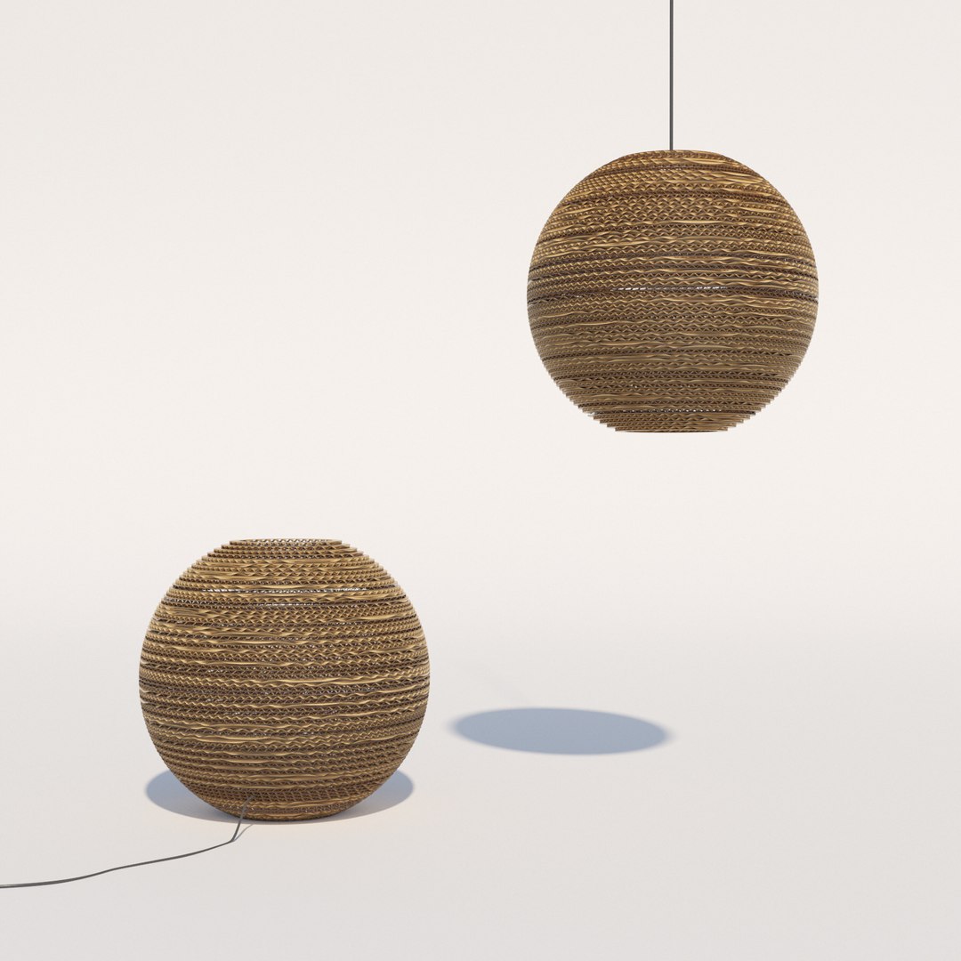 Lamp cardboard model - TurboSquid 1298807