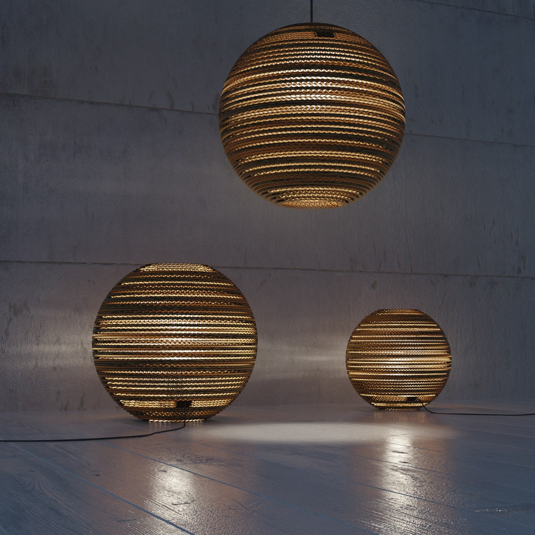 Lamp Cardboard Model - TurboSquid 1298807