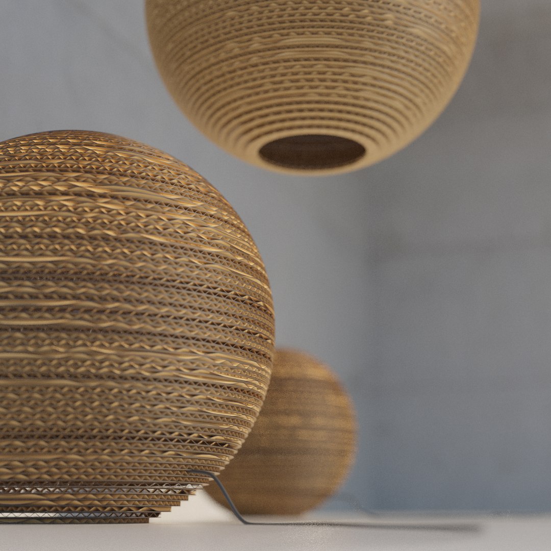 Lamp Cardboard Model - TurboSquid 1298807