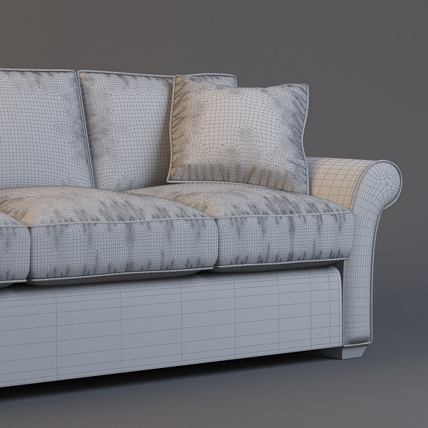 3d sofa modeled model