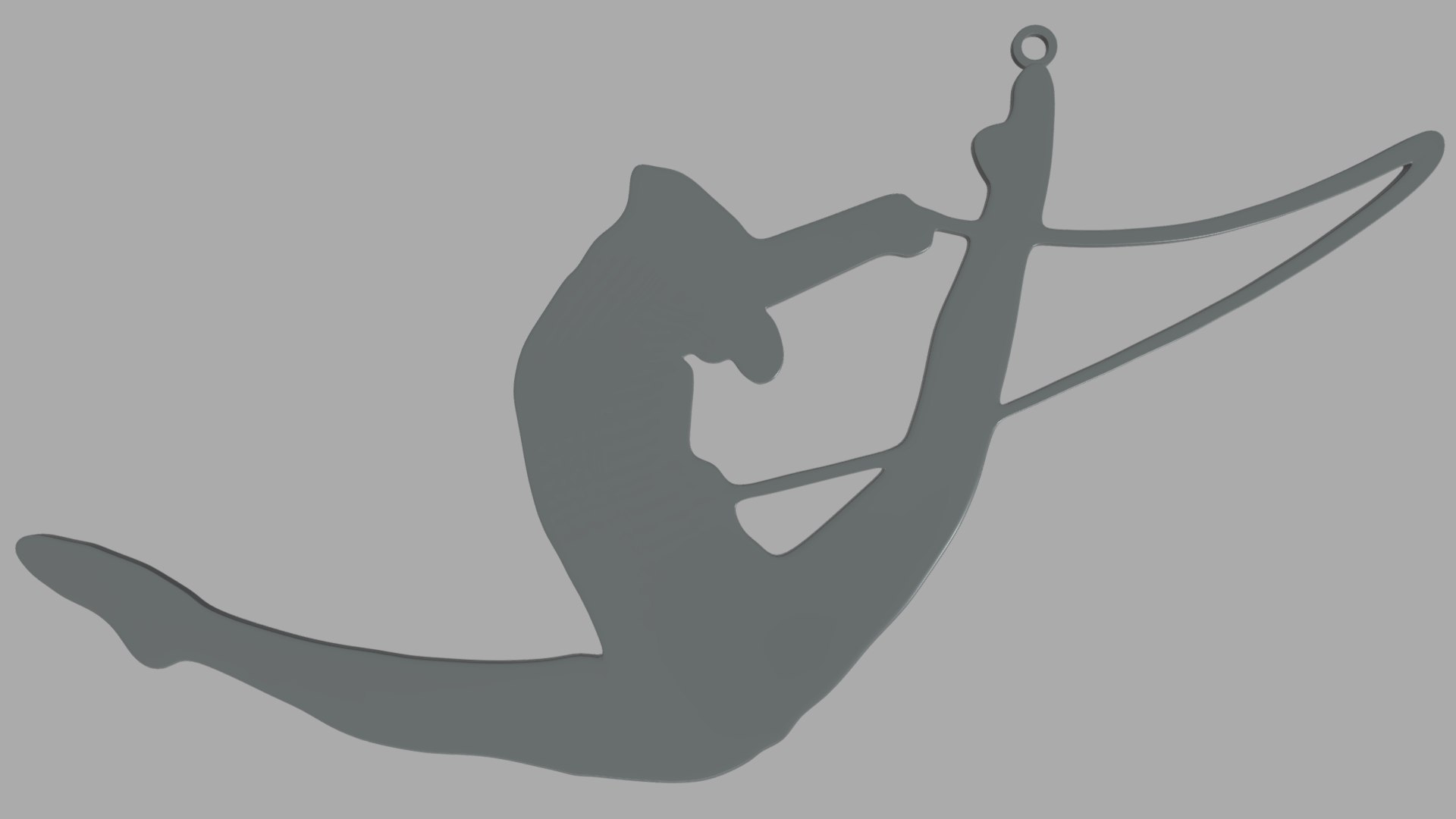 Rhythmic Gymnastics Key Ring Chain 01 3D Model - TurboSquid 1986700