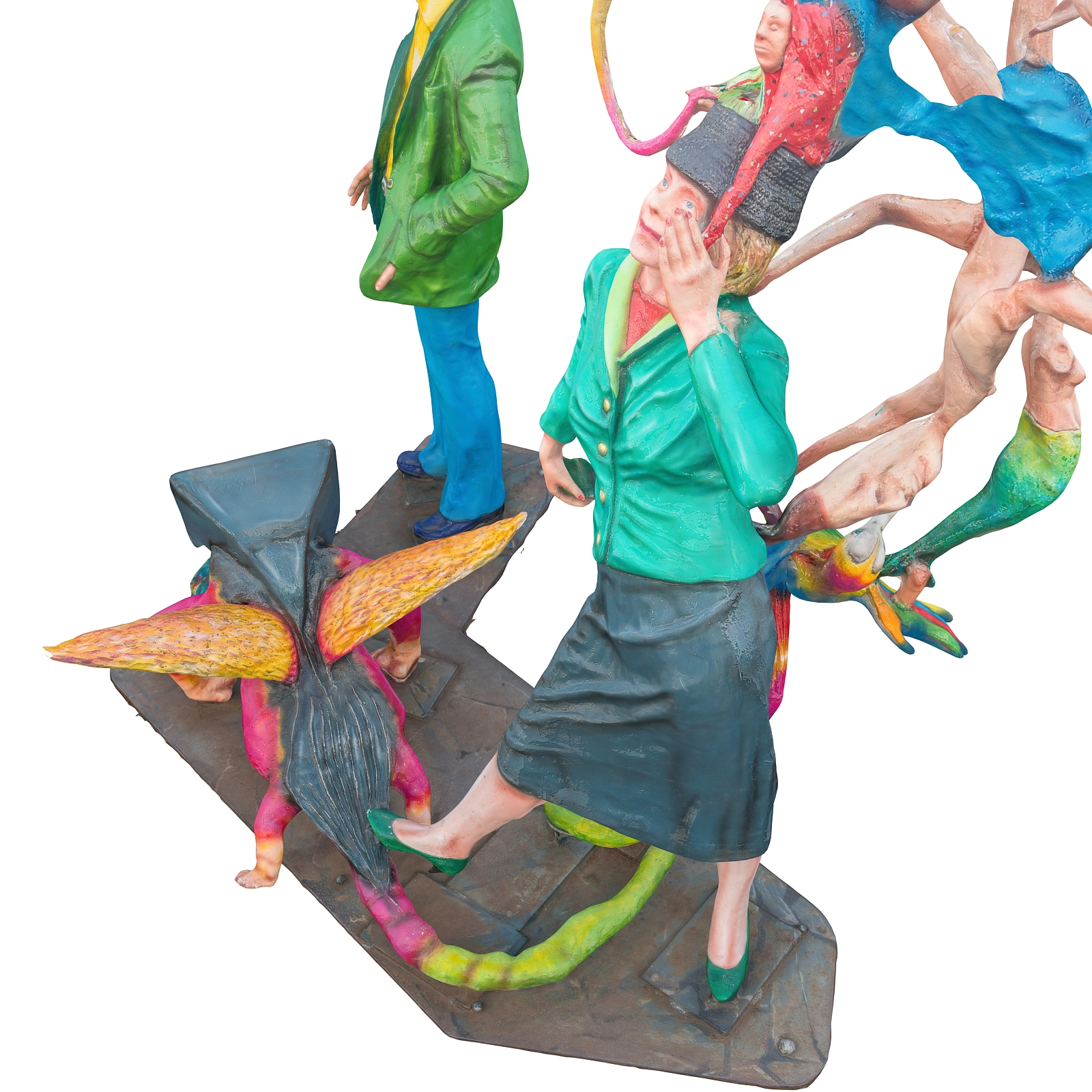 psychedelic sculpture lunapark 3d model