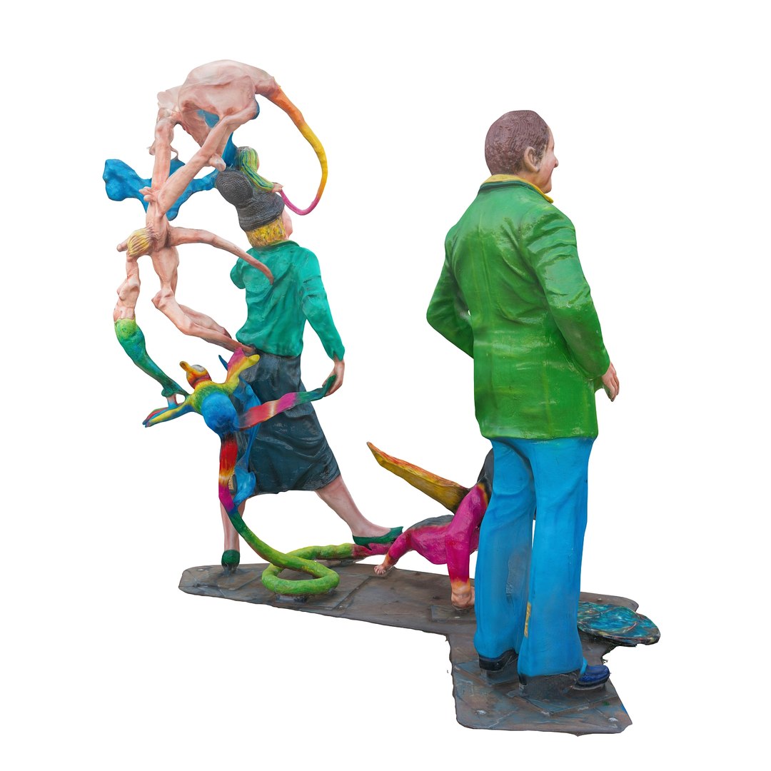 Psychedelic Sculpture Lunapark 3d Model