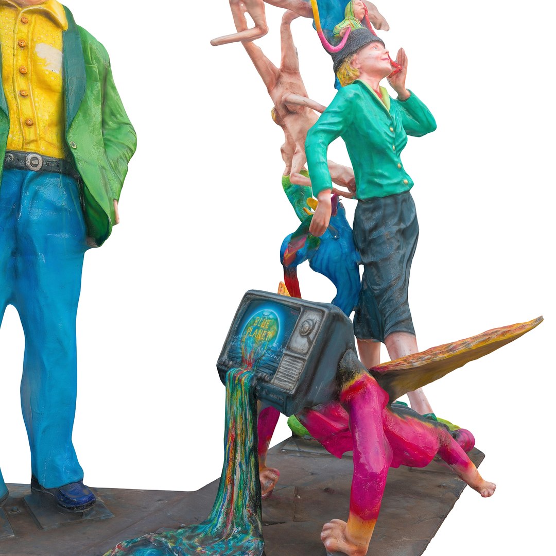 Psychedelic Sculpture Lunapark 3d Model