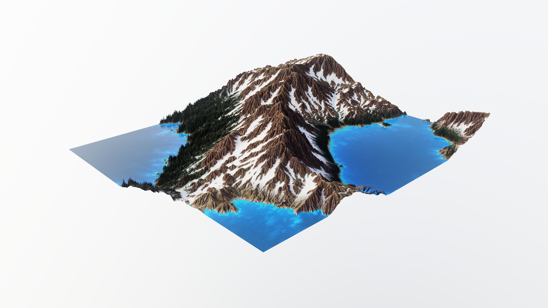 3D Model Hero Mountain - TurboSquid 2156138