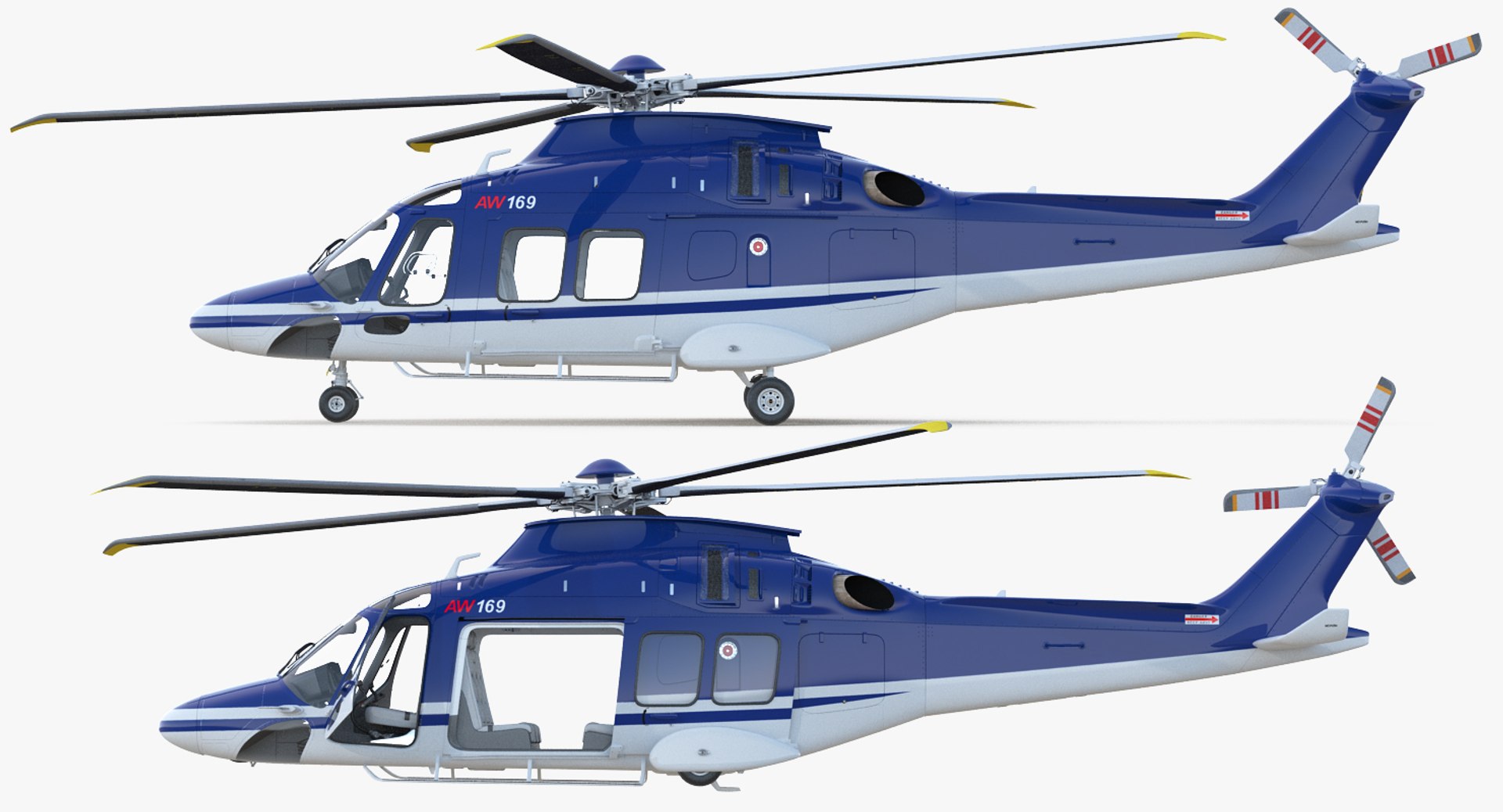 Multirole helicopter agustawestland aw169 model - TurboSquid 1212126