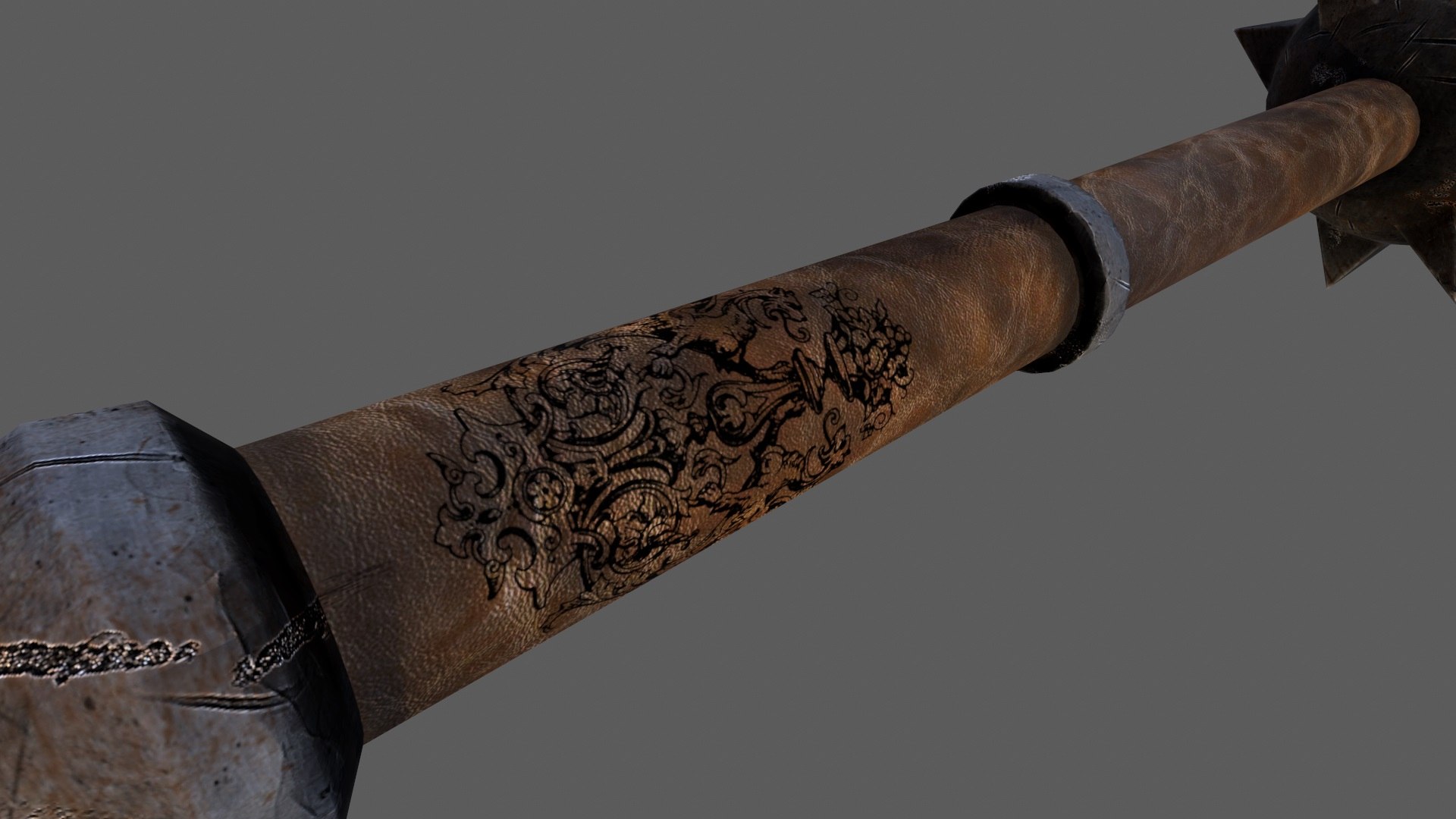 Shield Hammer Helmet 3d Model