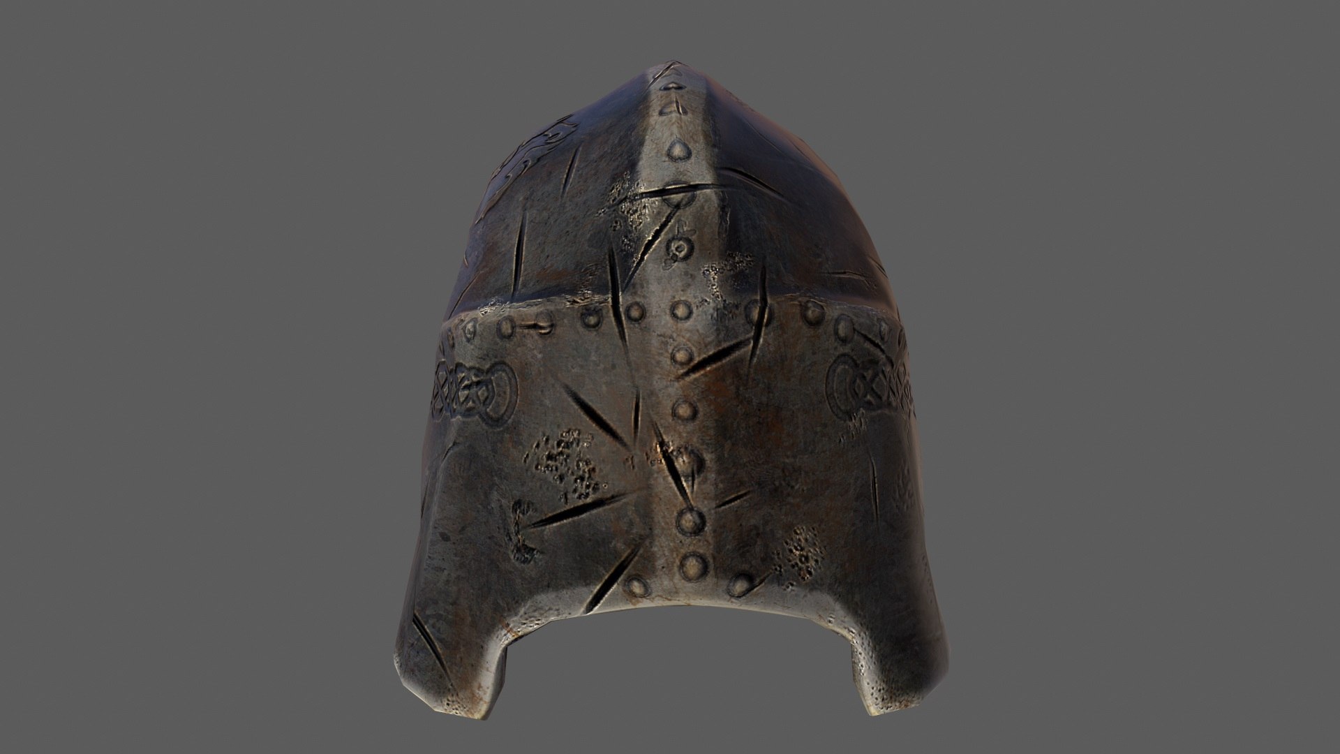 Shield Hammer Helmet 3d Model