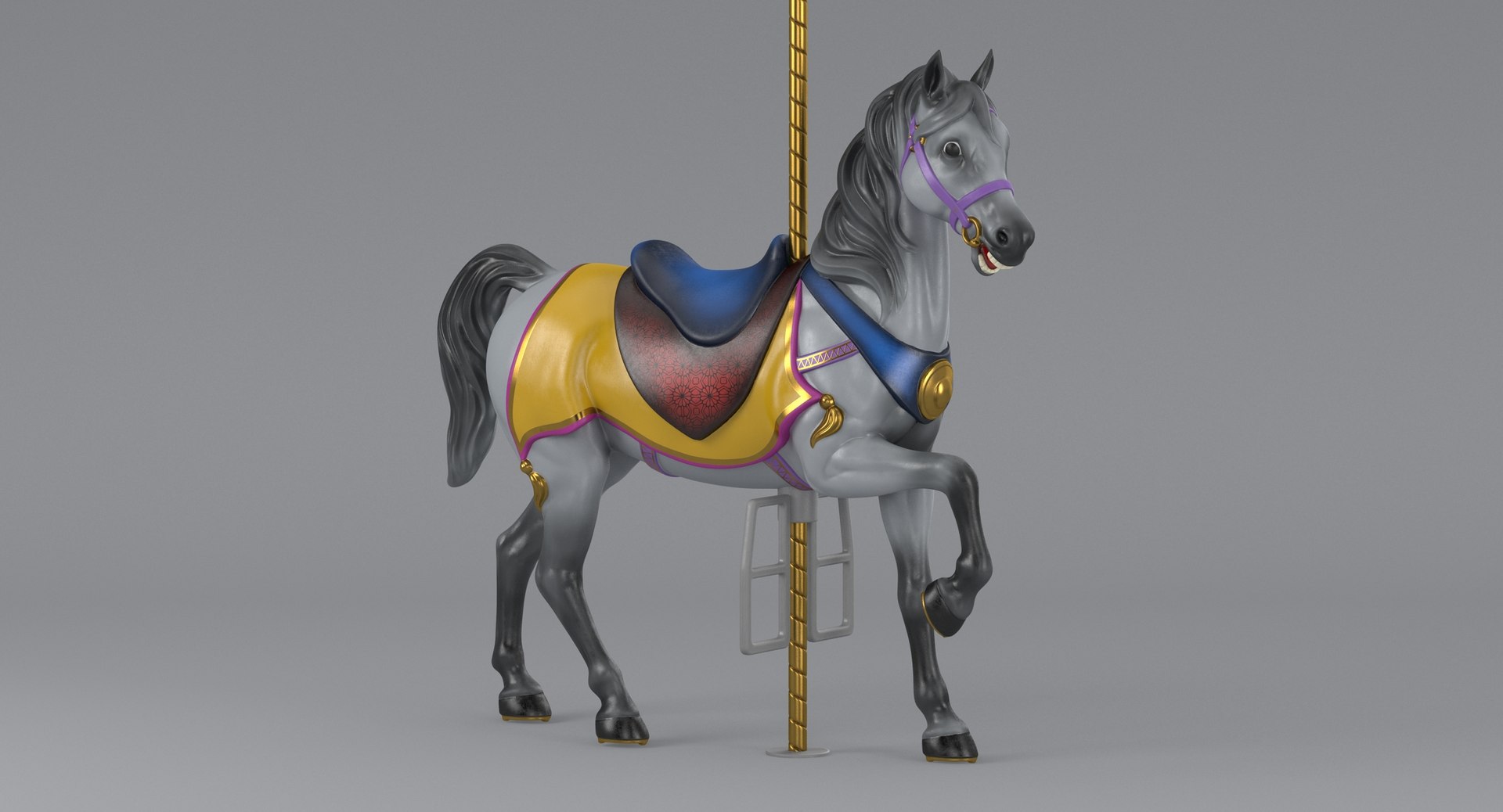 3D Carousel Horse - TurboSquid 1347539