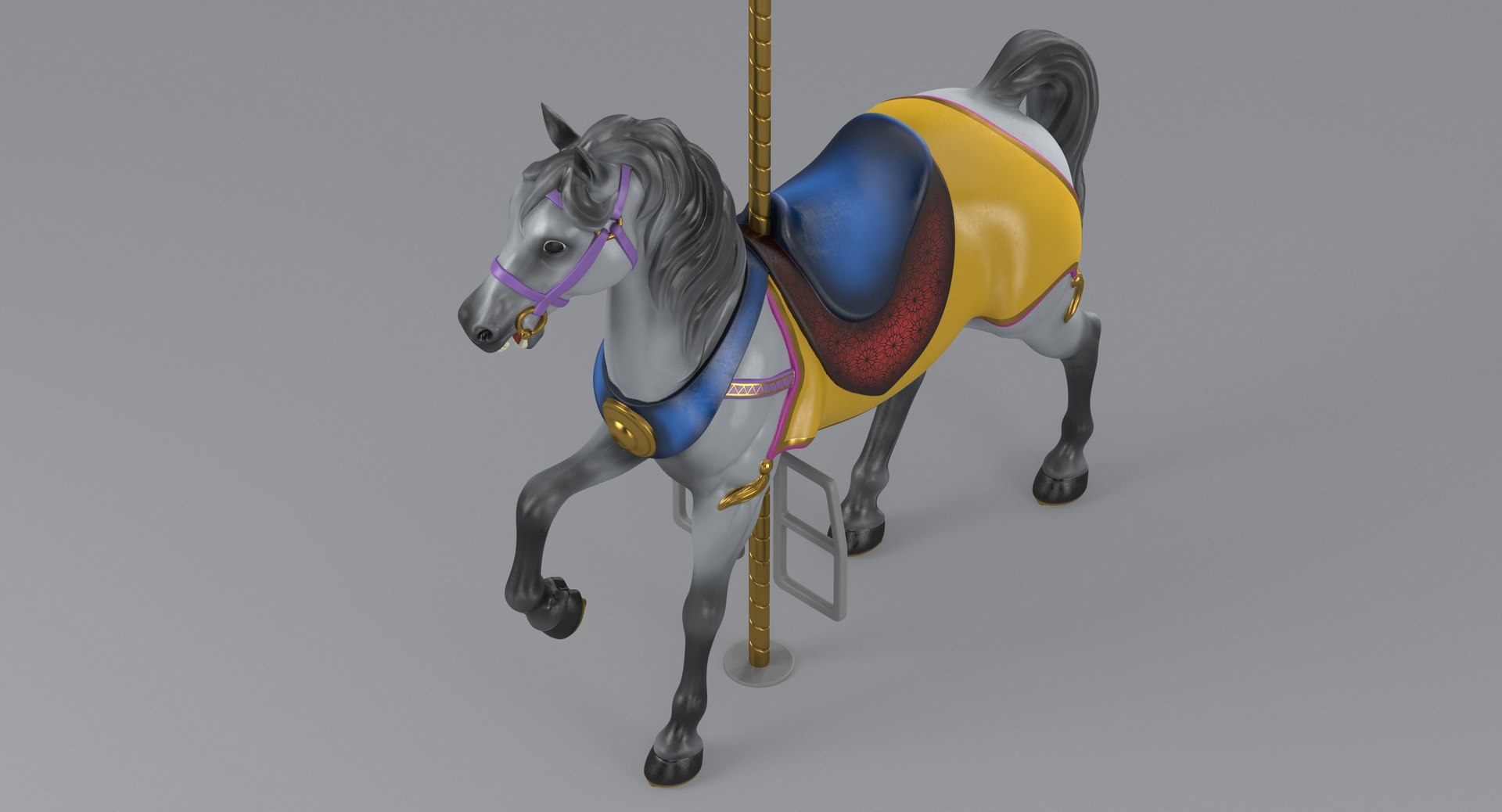 3D Carousel Horse - TurboSquid 1347539