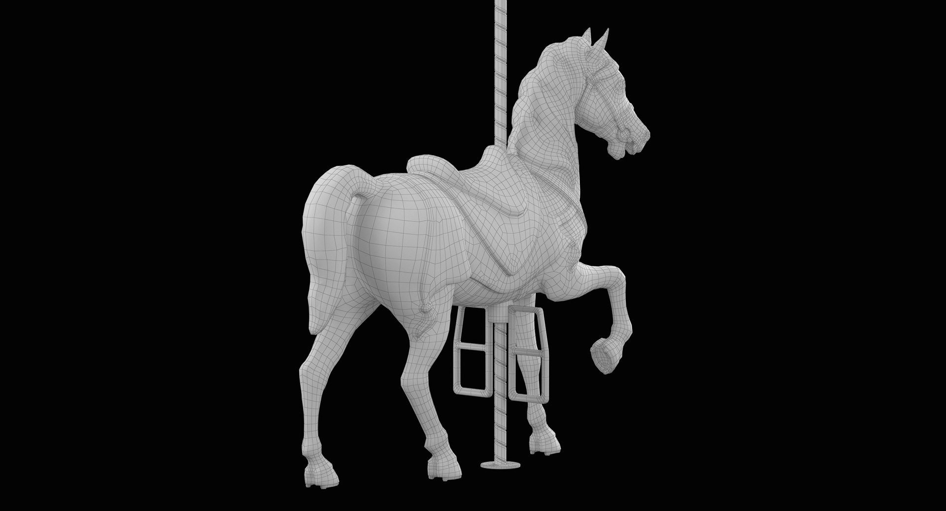 3D Carousel Horse - TurboSquid 1347539